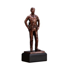 police woman statue