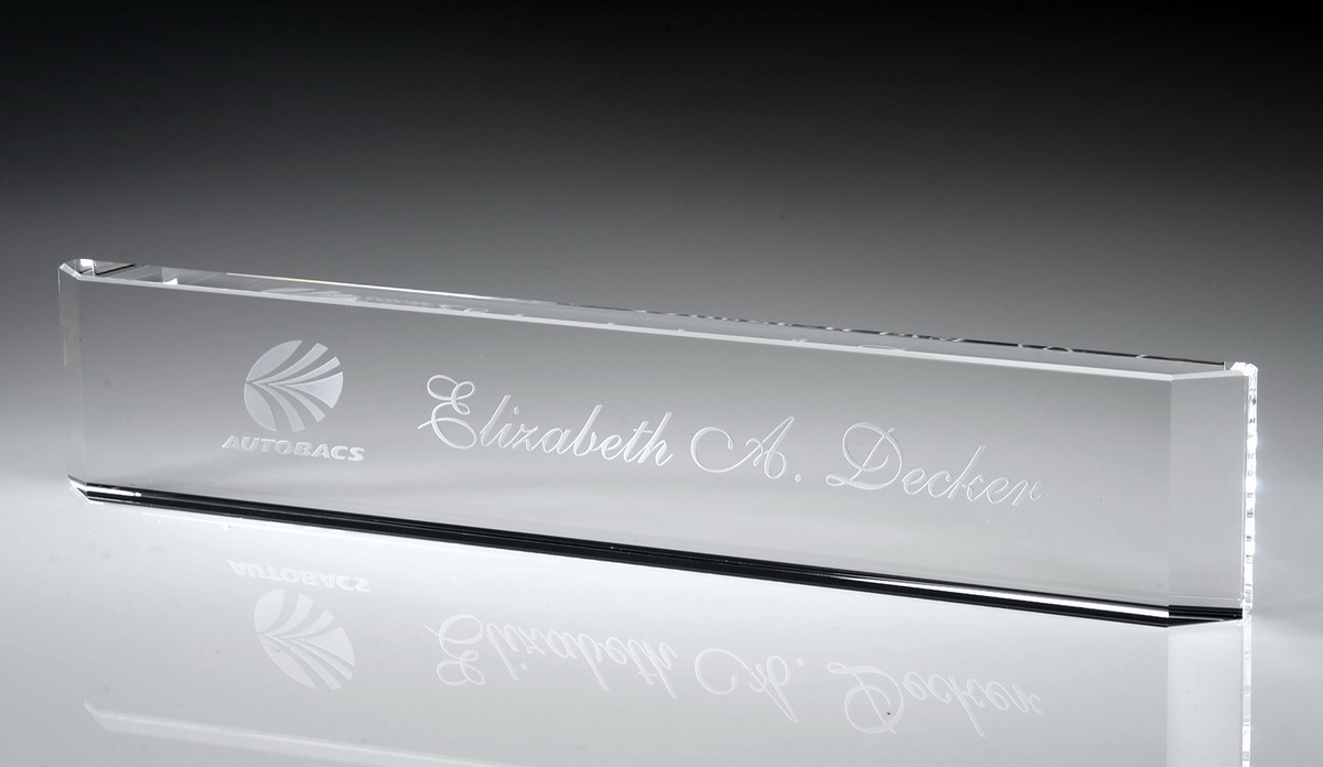 Crystal Name Plate
